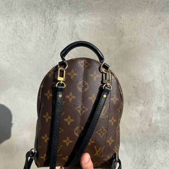Louis Vuitton | Bags | Louis Vuitton Palm Springs Mini Monogram Canvas Brown Womens Backpack ...